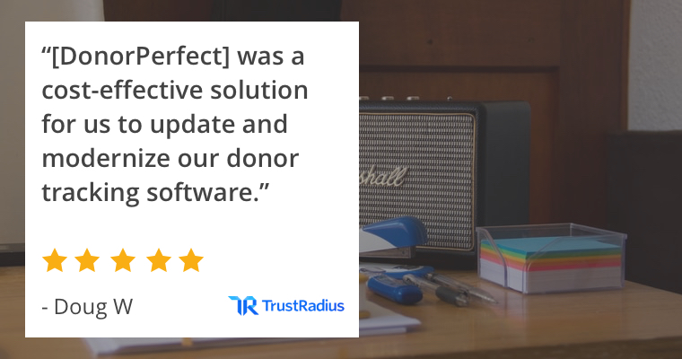 Ratings and Reviews of DonorPerfect Fundraising Software